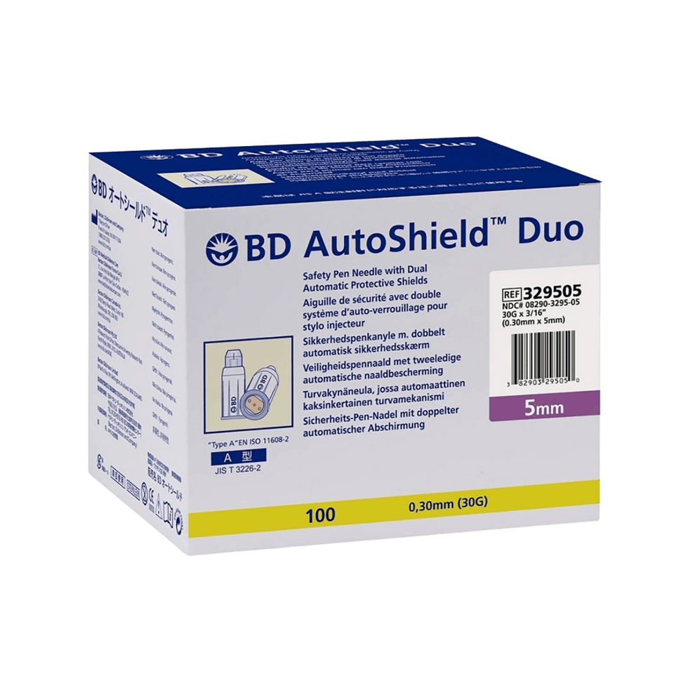 BD AutoShield Duo Safety Pen Needle 5mm - Diabetes Shop