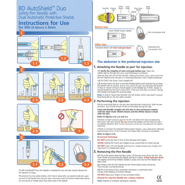 BD AutoShield Duo Safety Pen Needle 5mm - Diabetes Shop