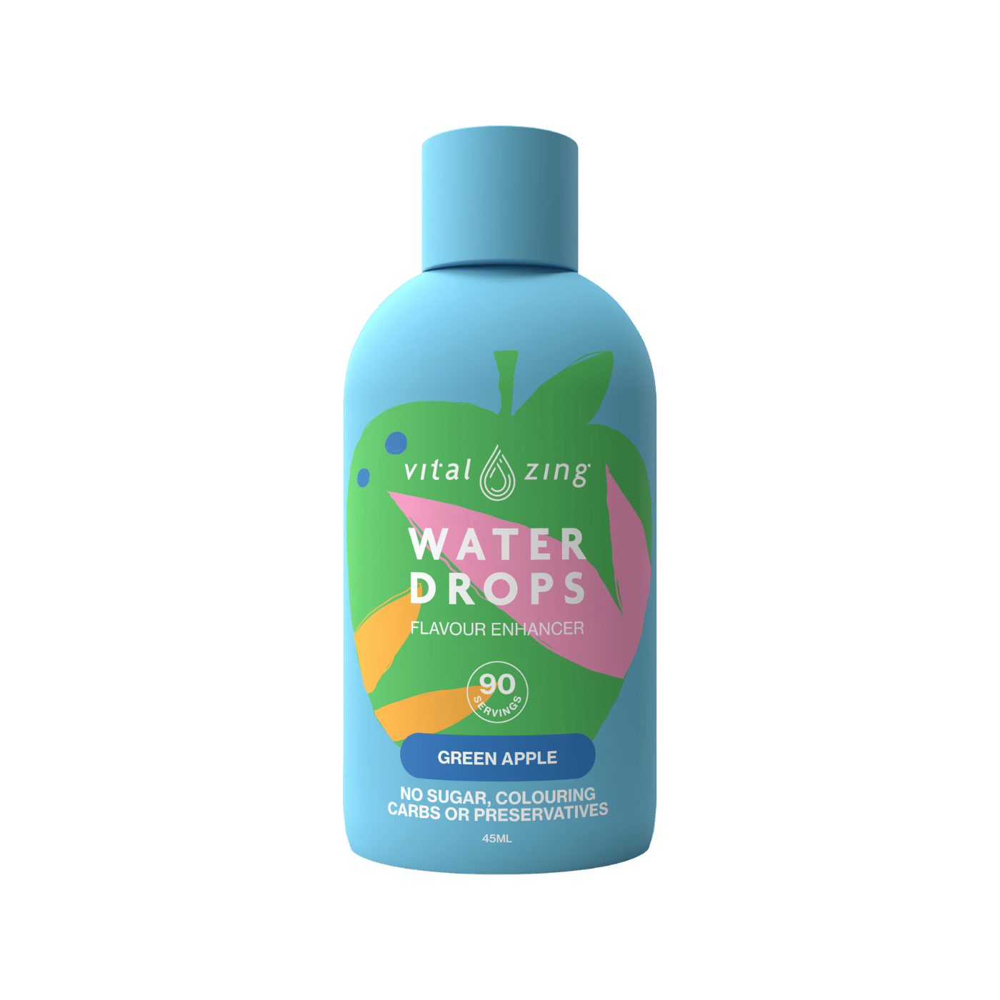 Vital Zing Water Drops Green Apple 45ml – Diabetes Shop