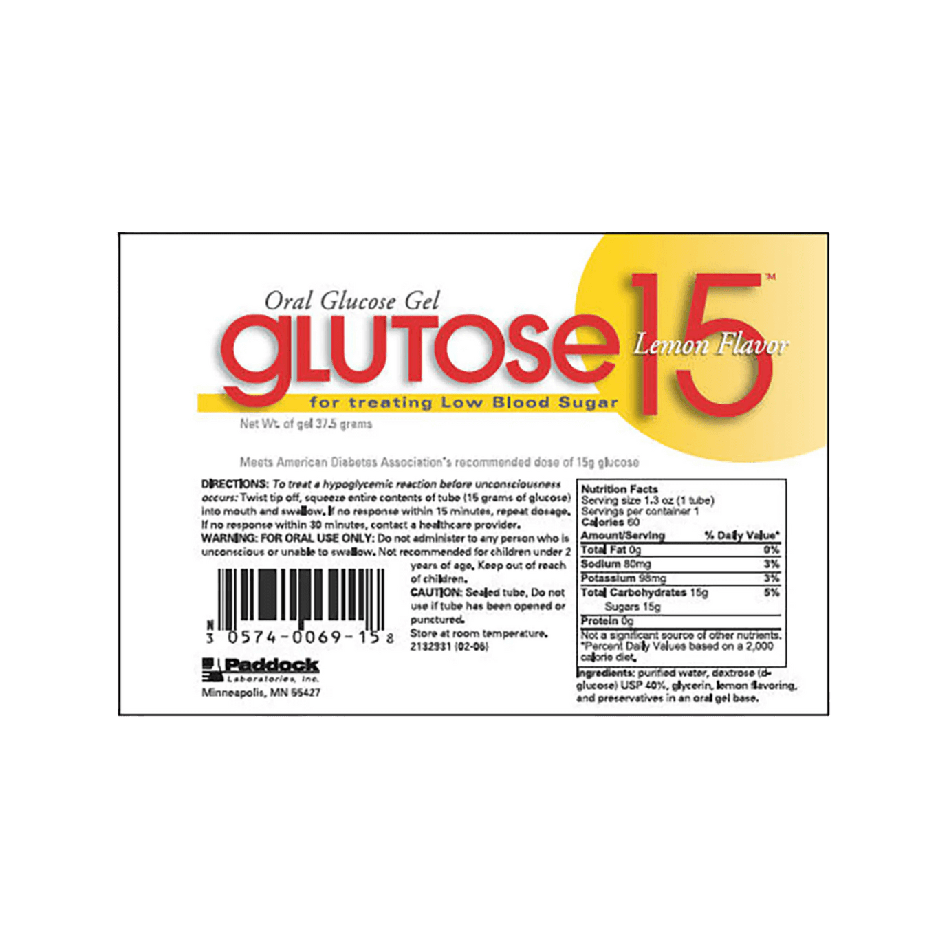 Hypoglycemia Product | Glutose Oral Glucose Gel Lemon 15g – Diabetes Shop