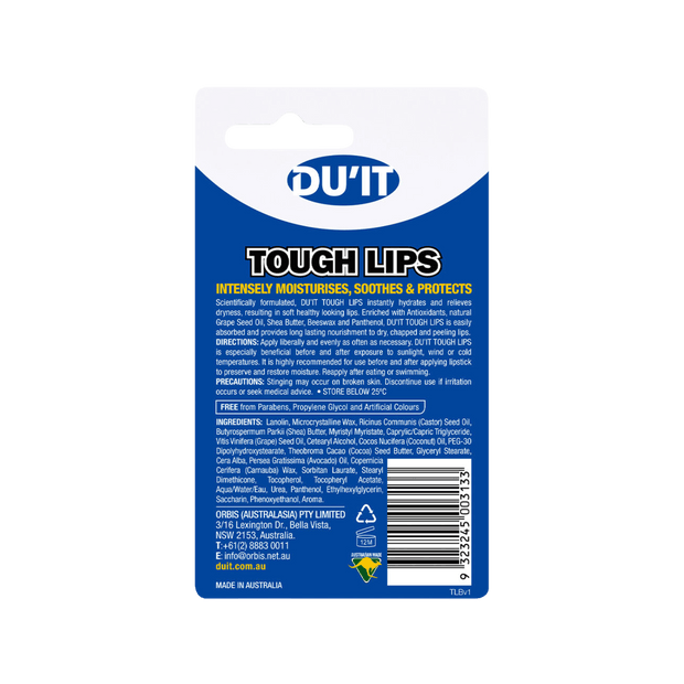 DU'IT Tough Lips Lip Balm 4.5g – Diabetes Shop