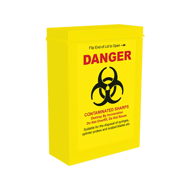 AEROHAZARD Sharps Disposal Container 90ml – Diabetes Shop