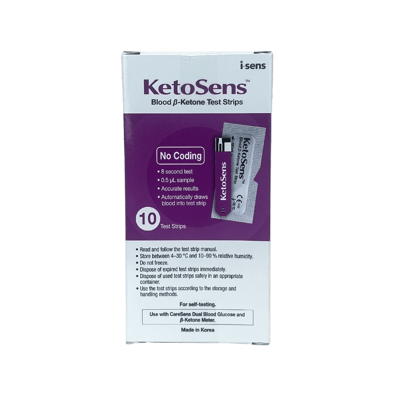 KetoSens Blood Ketone Test Strips 10pk – Diabetes Shop